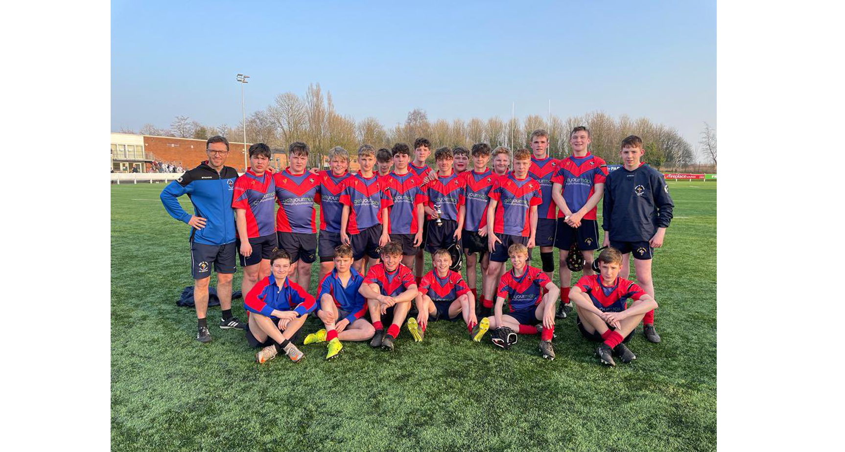 Year 9 Rugby Squad share Lancashire Vase Trophy - Ripley St Thomas