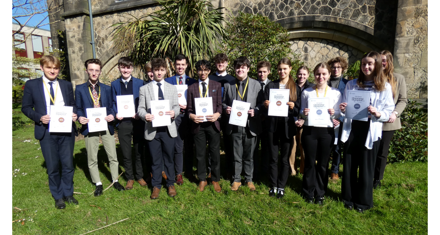 Year 13 Chemistry students shine in Olympiad - Ripley St Thomas