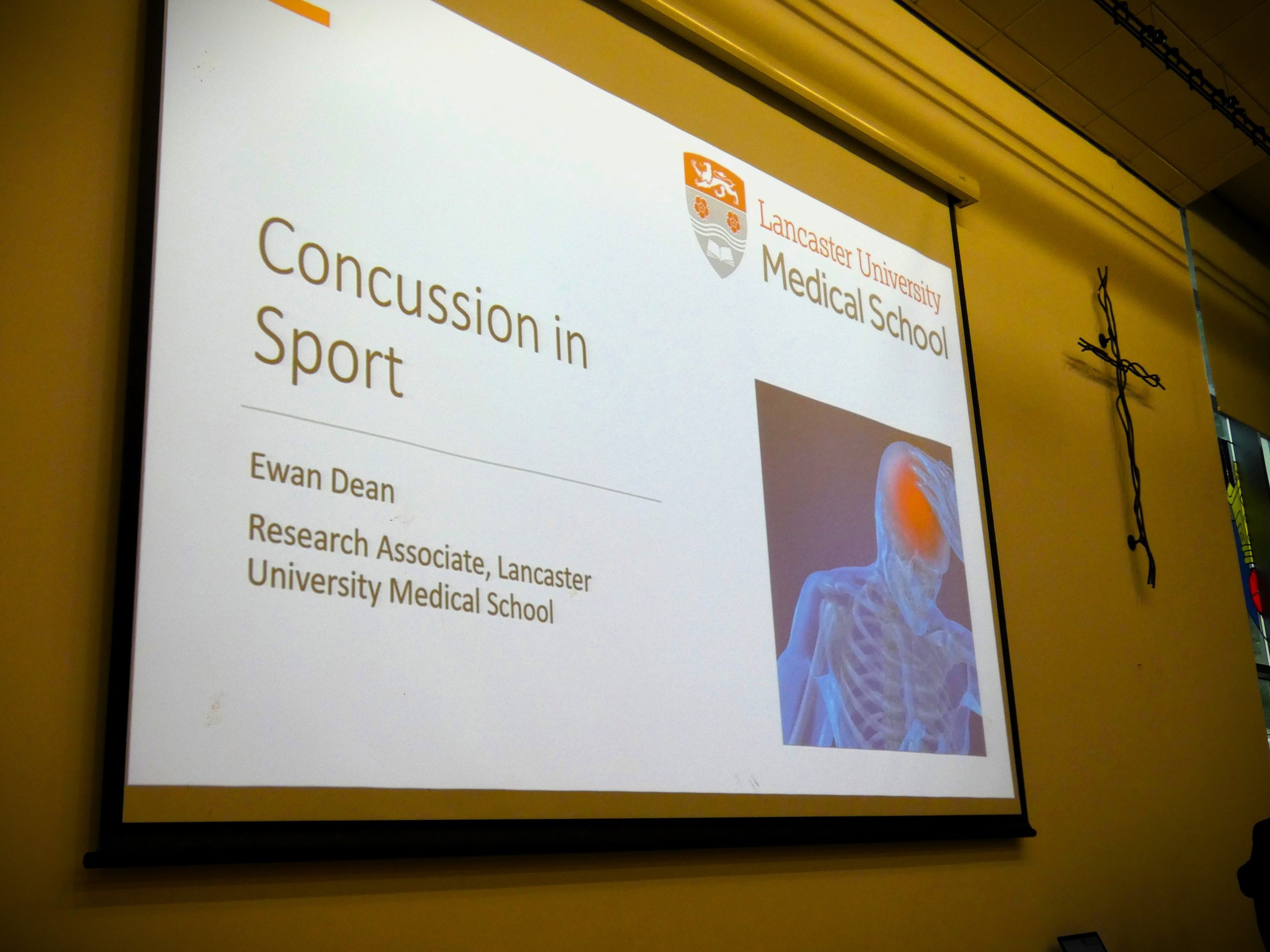 Ewan's lunchtime lecture on Concussion in Sport - Ripley St Thomas